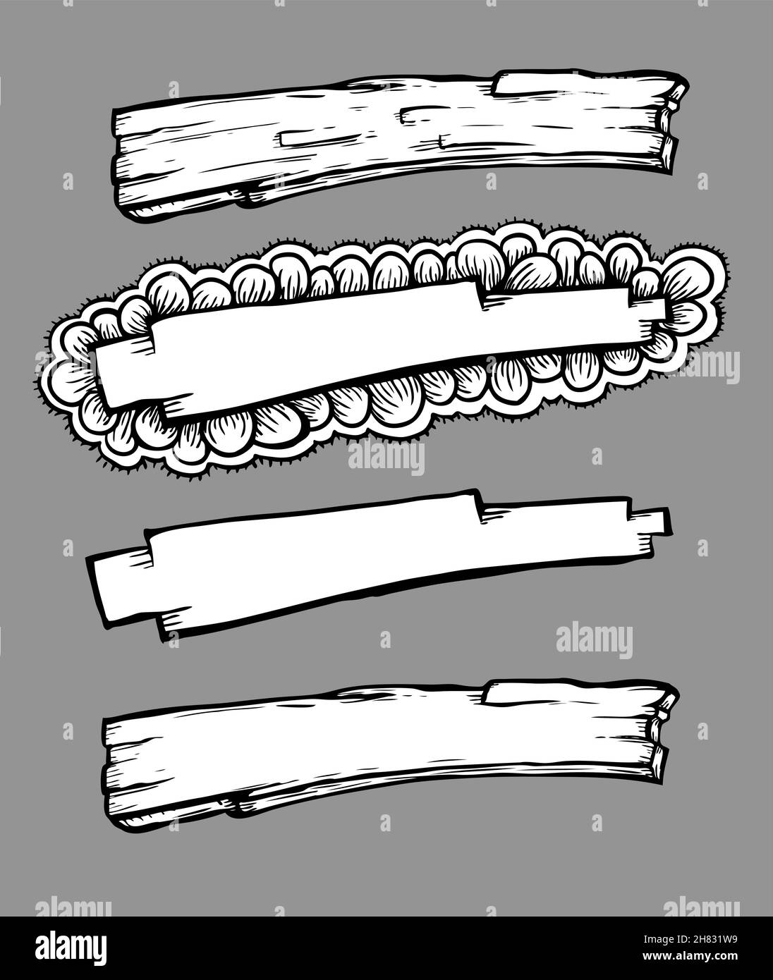 Hand drawn frames, vector illustration Stock Vector Image & Art - Alamy