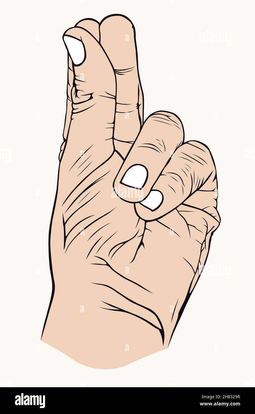 Hand with symbolic, good, money, corruption Stock Vector Image & Art ...