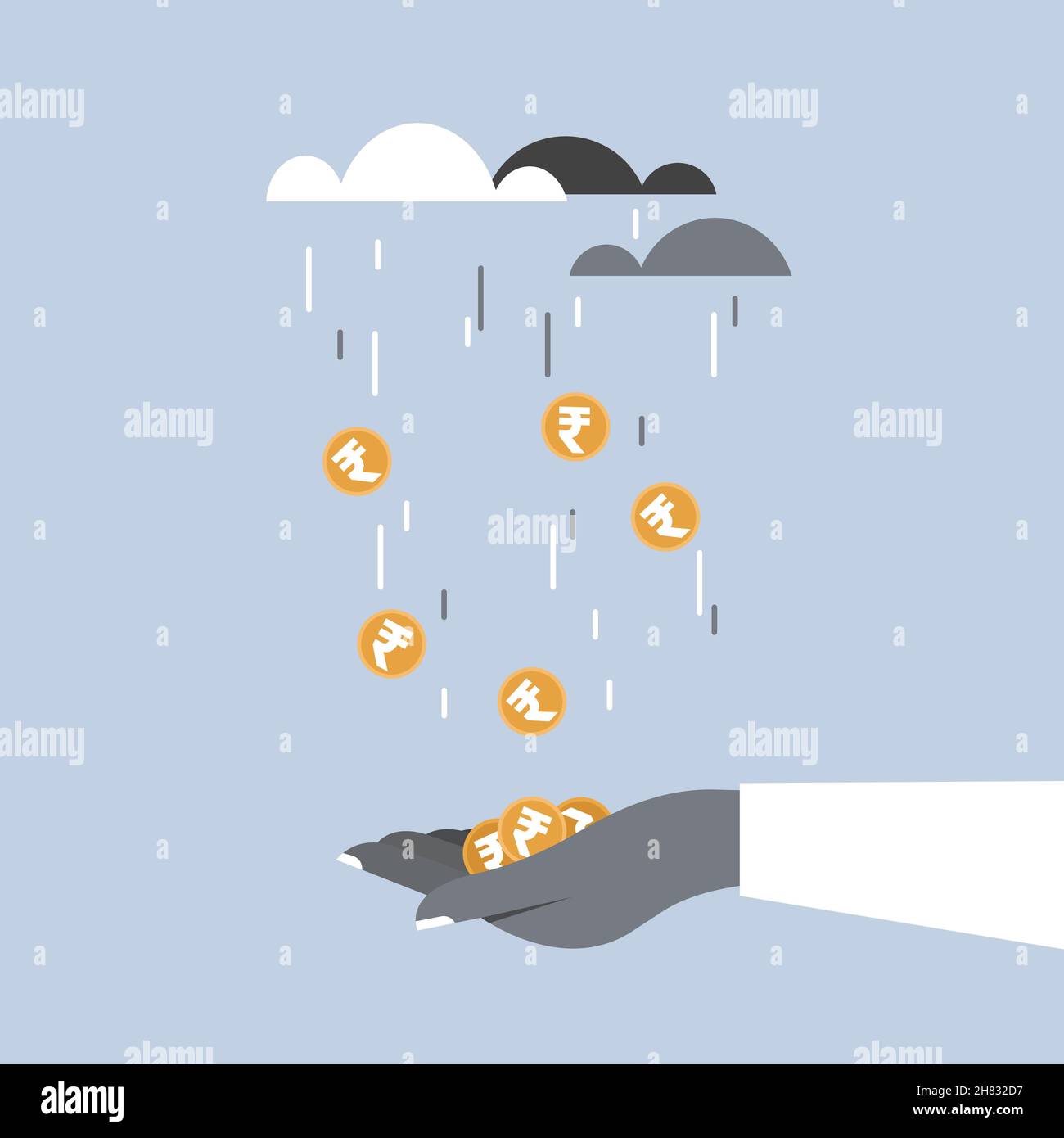 Indian rupee coins Stock Vector Images - Alamy