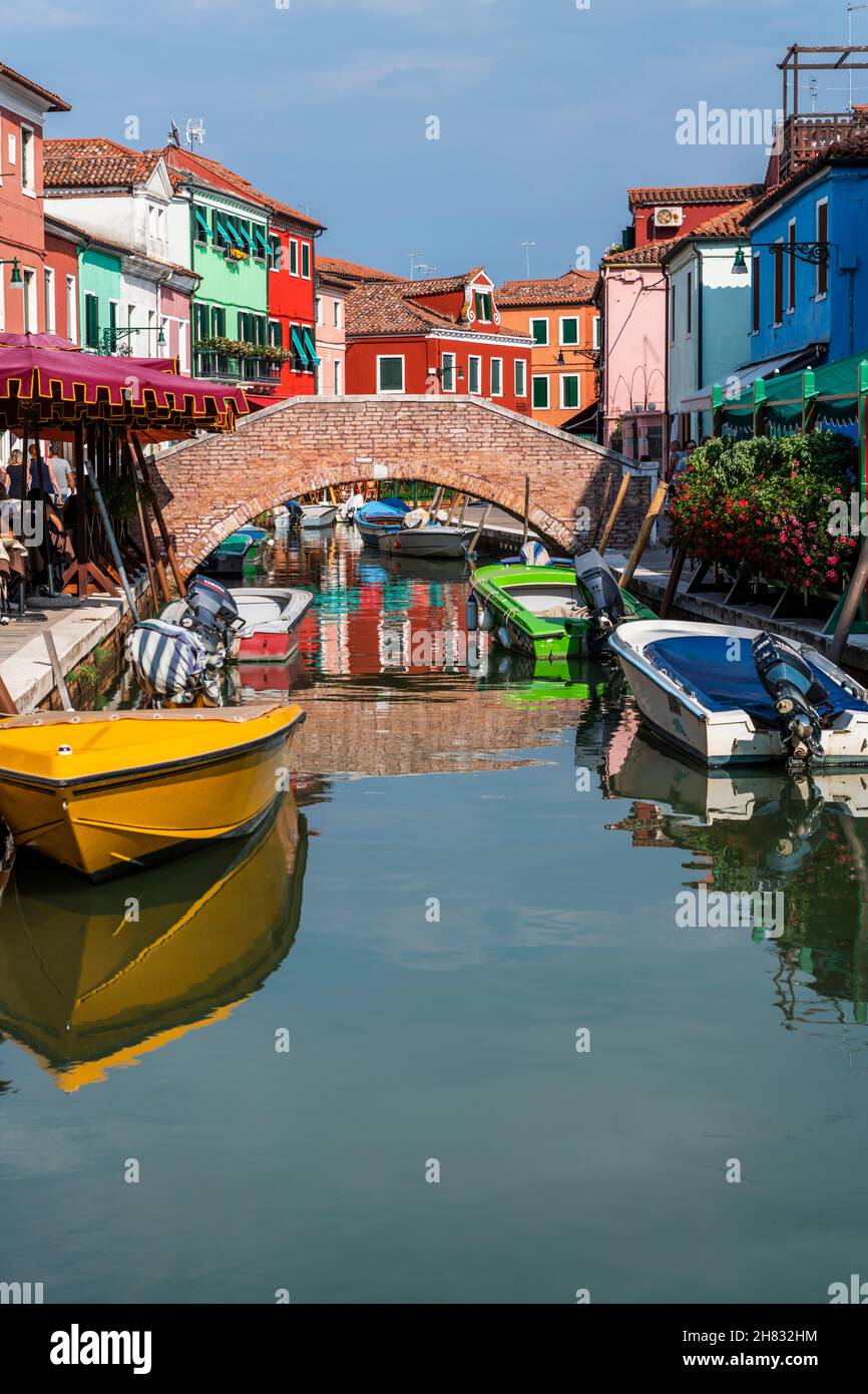 The magical colors of Burano and the Venice lagoon Stock Photo - Alamy