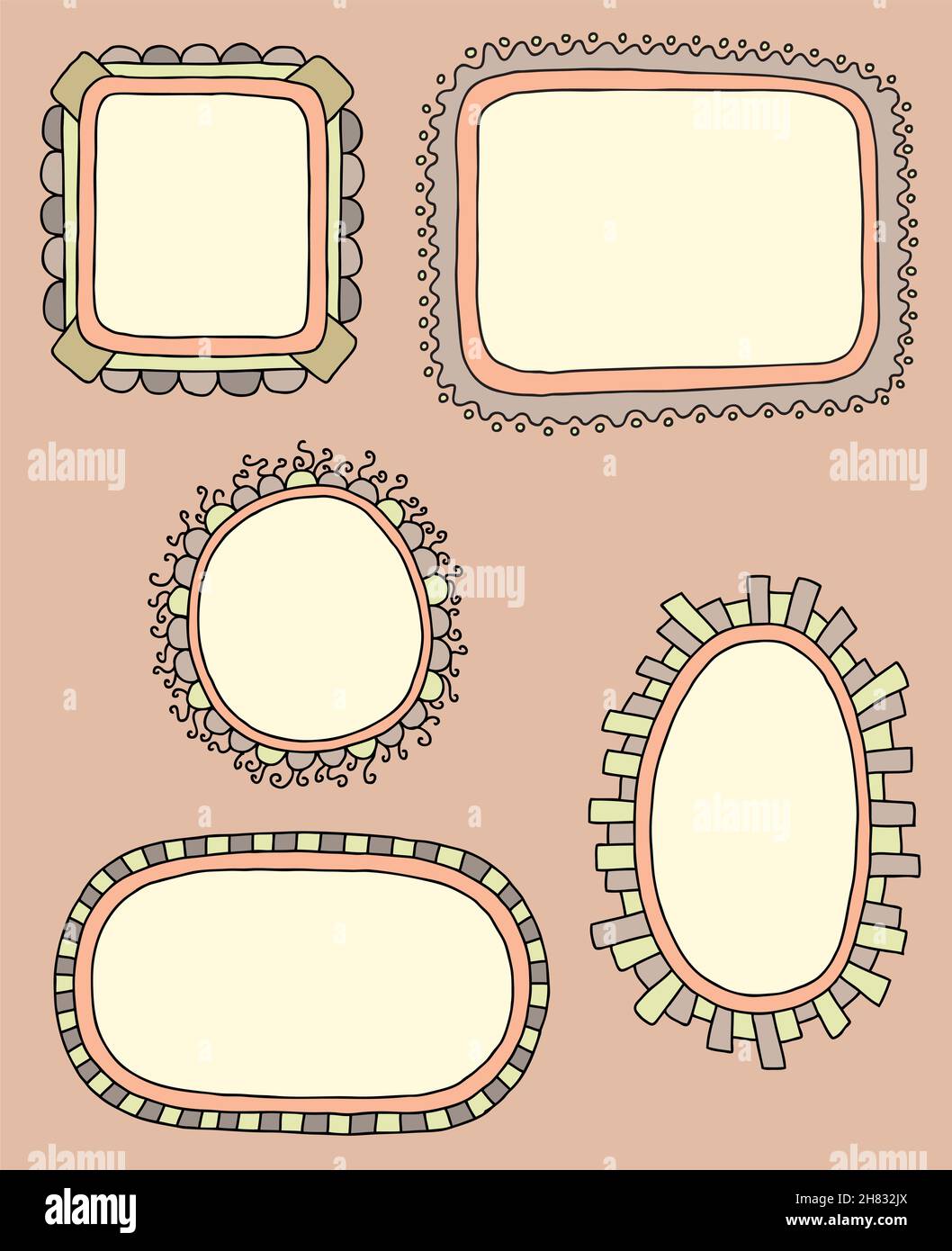 Hand Drawn Frames High Resolution Stock Photography and Images - Alamy