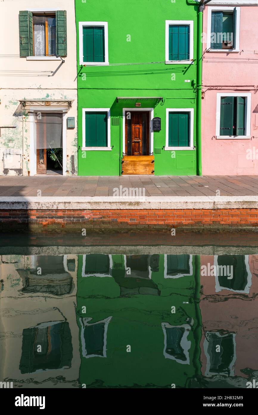 The magical colors of Burano and the Venice lagoon Stock Photo - Alamy