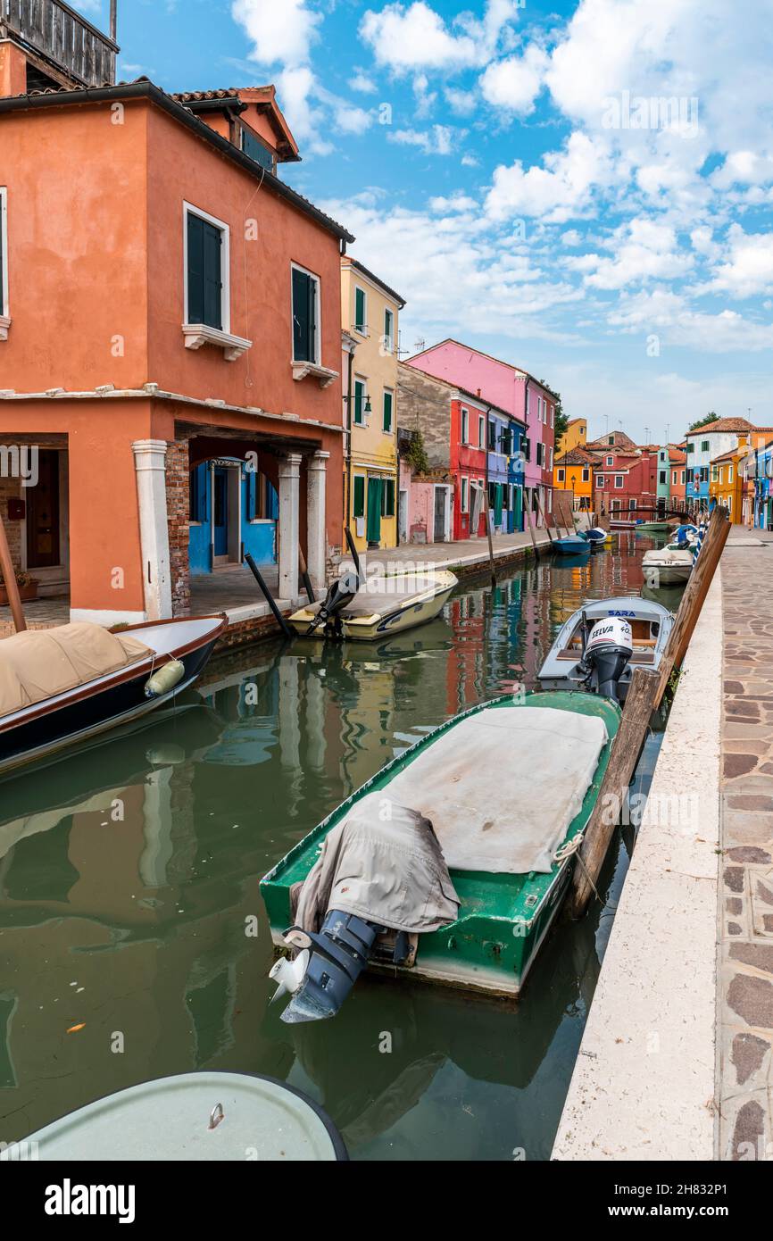 The magical colors of Burano and the Venice lagoon Stock Photo - Alamy