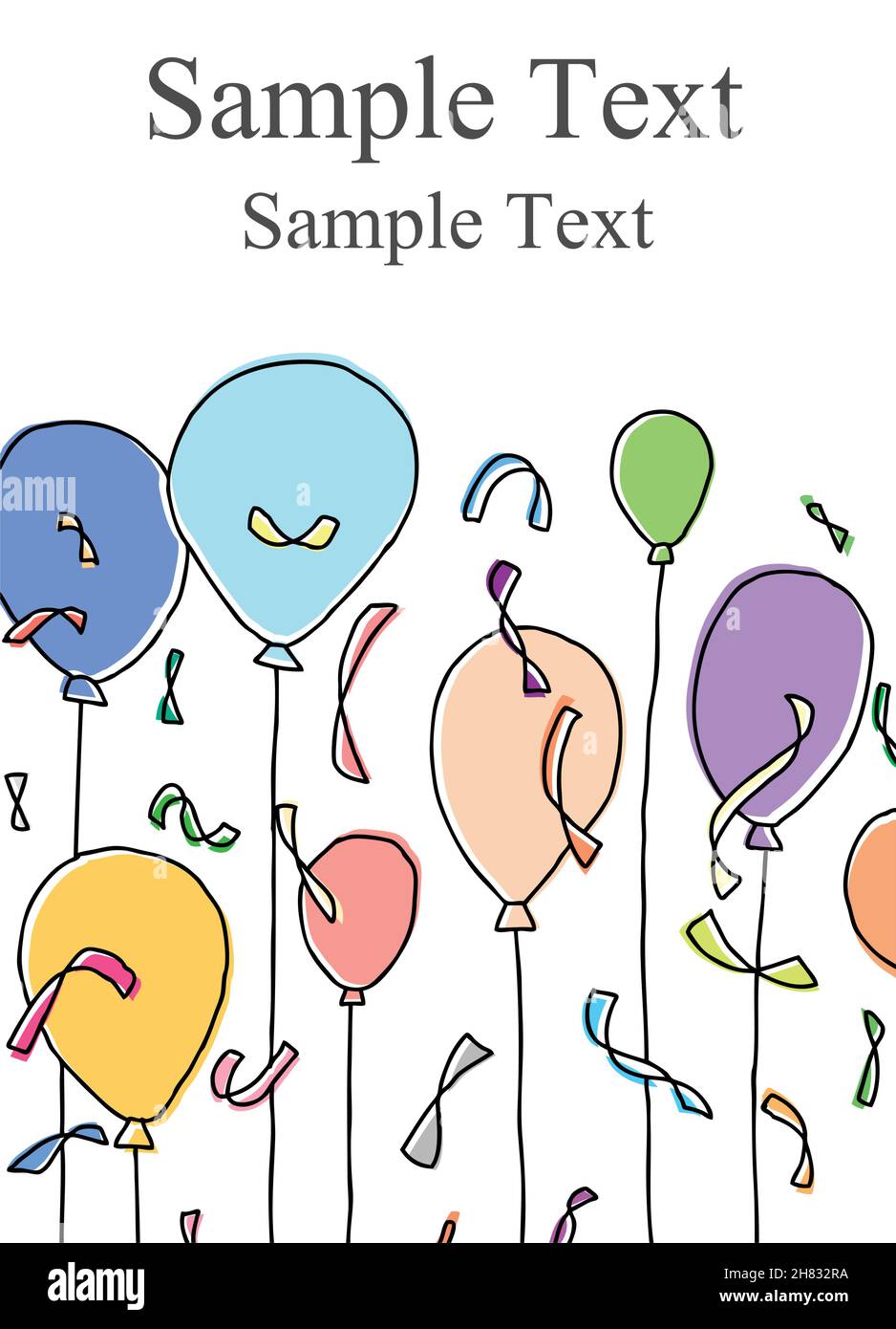 Hand Drawn theme of celebration Stock Vector Image & Art - Alamy