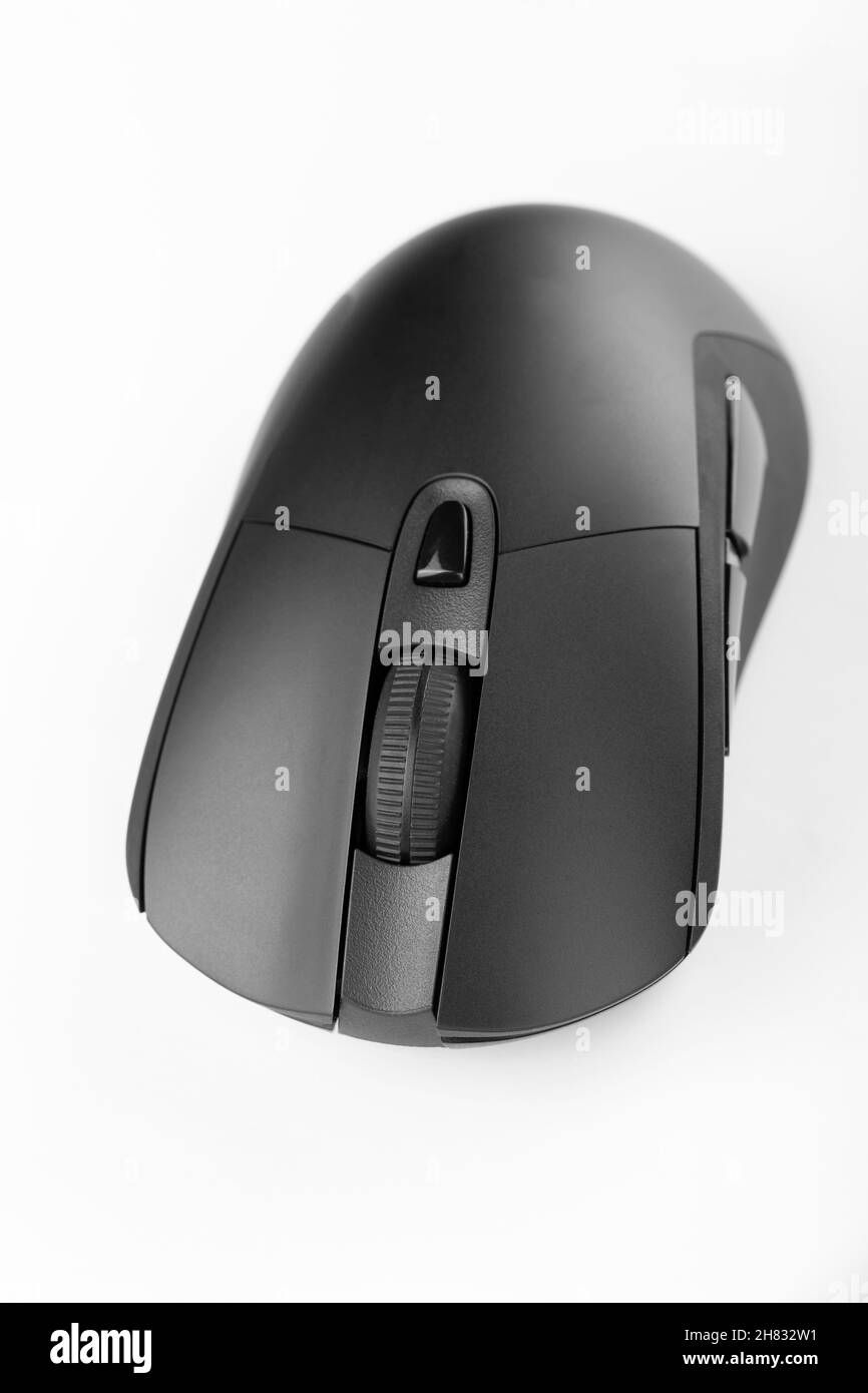 Wireless computer mouse on a white background. Computer peripherals ...