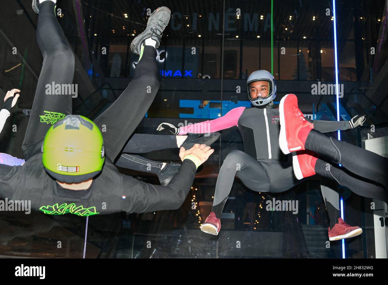Paris, France. 26th Nov, 2021. Paris intramurros wind tunnel IFLY ...