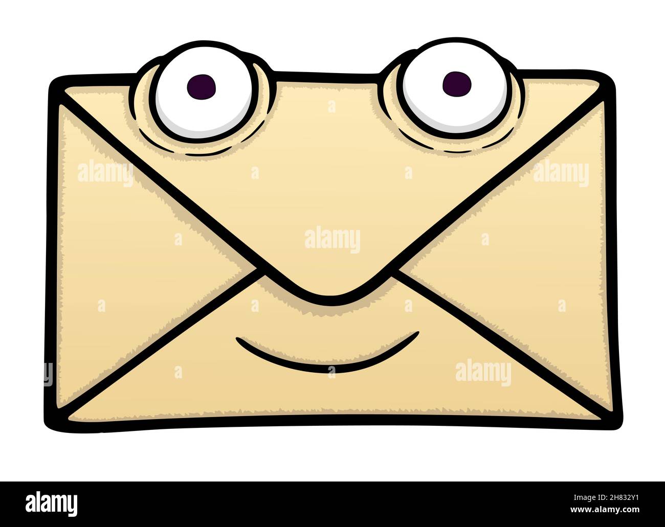 Letter with smile, vector illustration Stock Vector Image & Art - Alamy