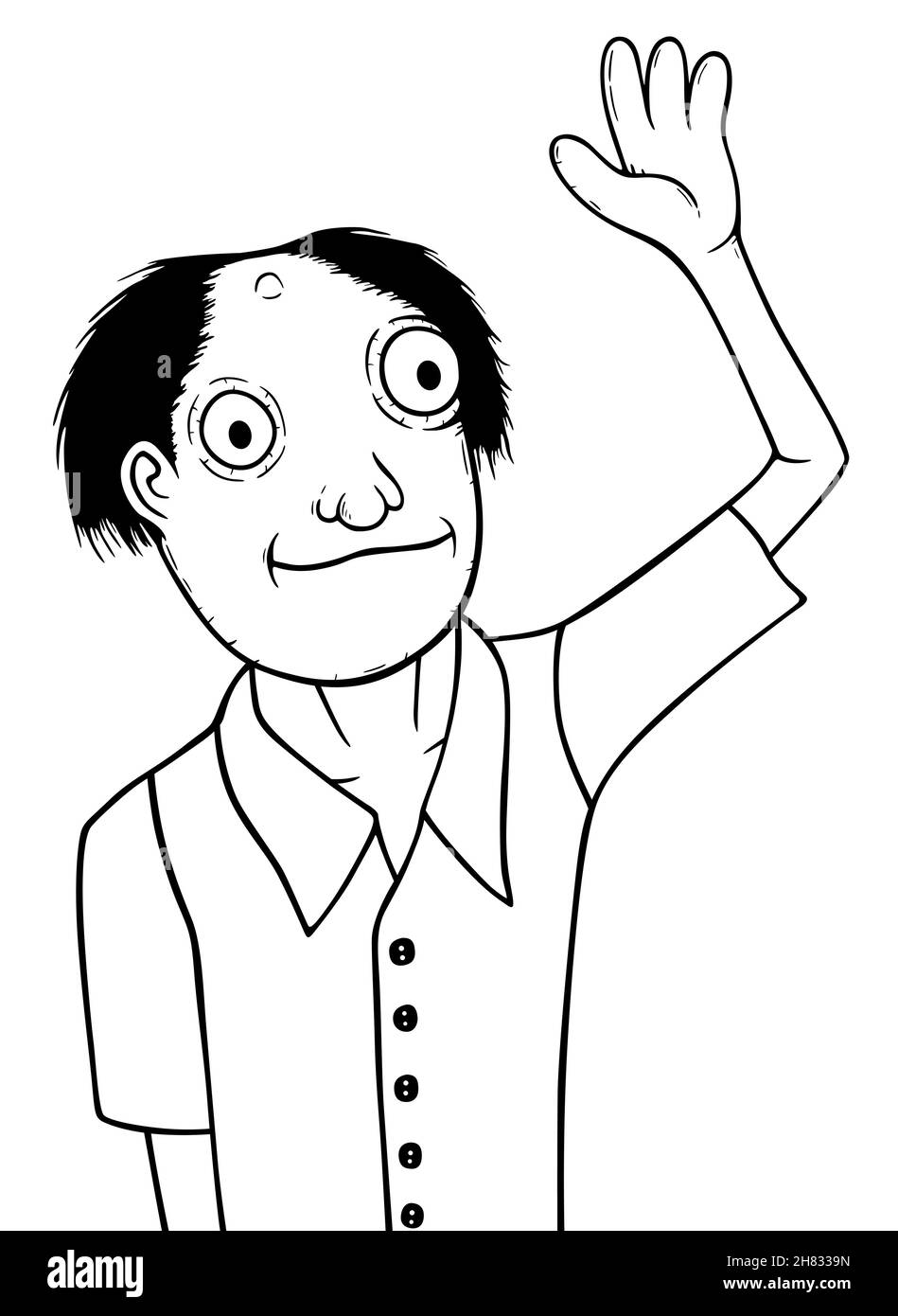 Individual man, cartoon vector illustration Stock Vector Image & Art ...