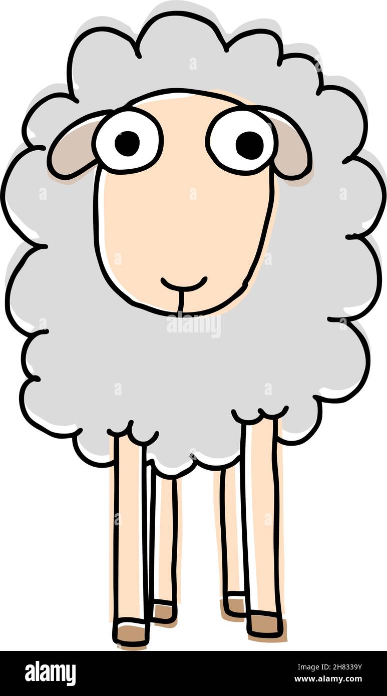 Funny sheep cartoon hi-res stock photography and images - Alamy