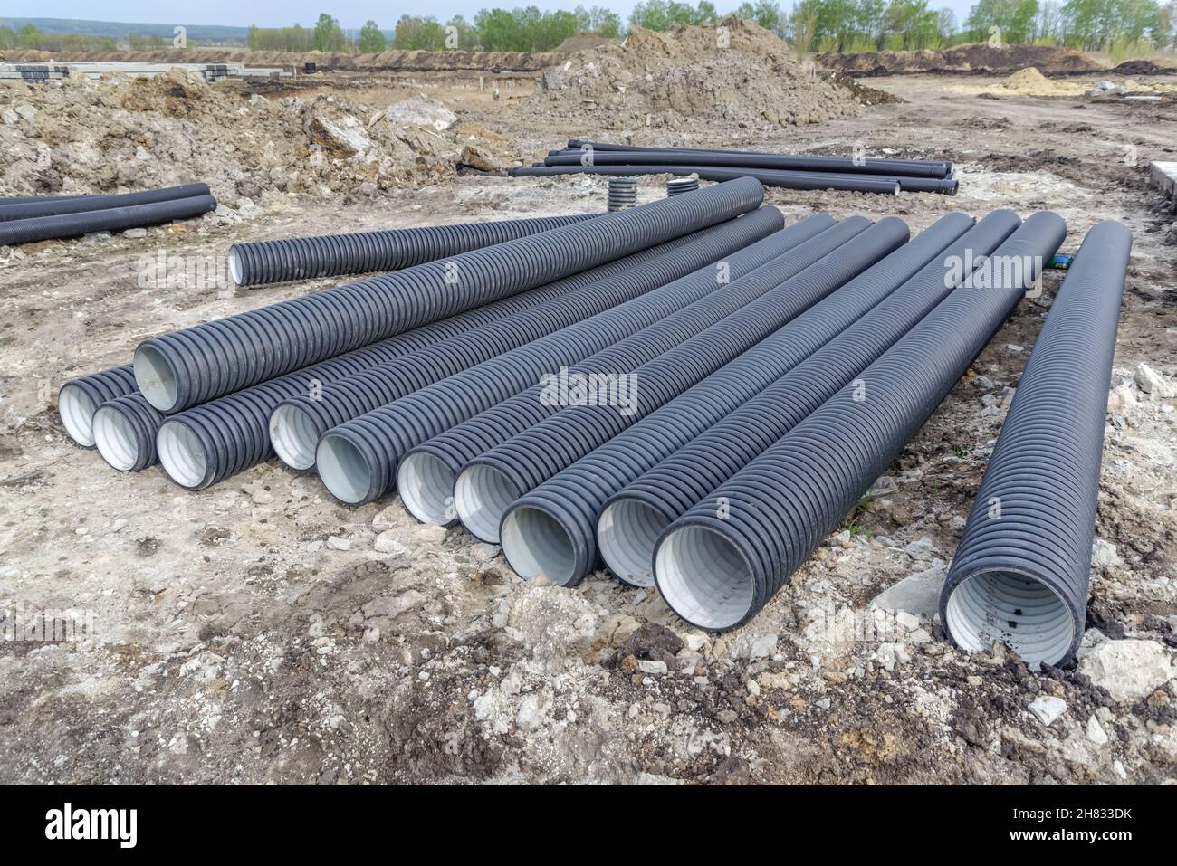 Conduit pvc pipes hi-res stock photography and images - Alamy