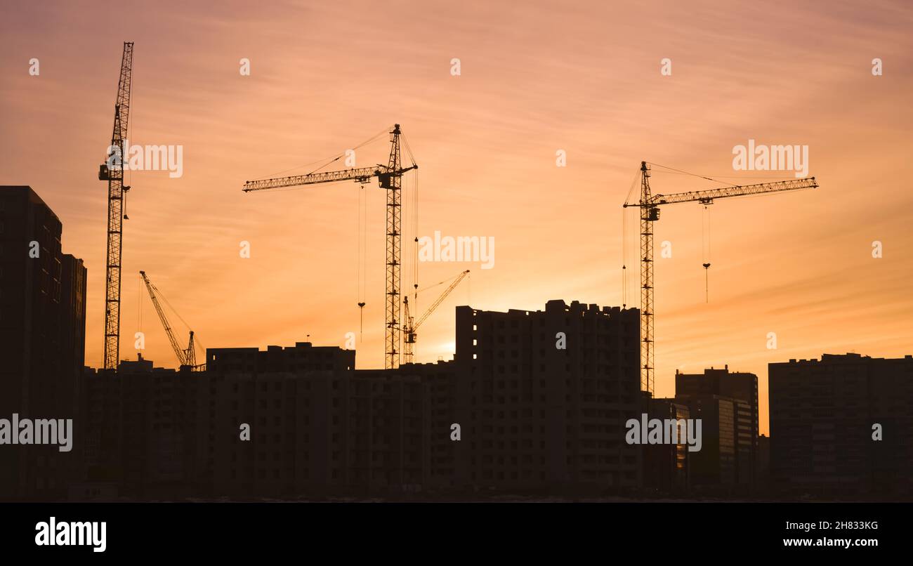 Steel construction sunset hi-res stock photography and images - Alamy