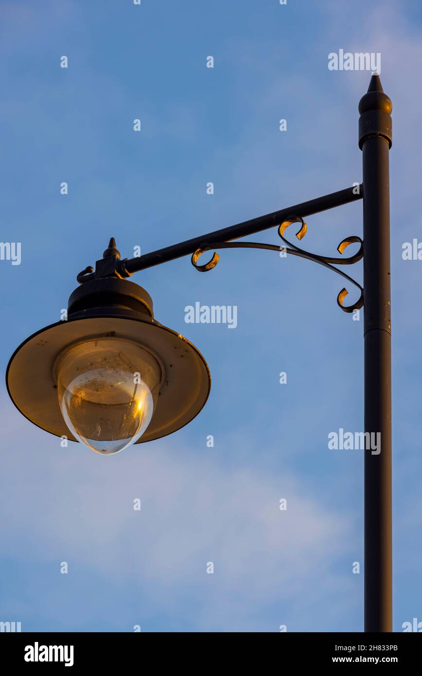 Lamp post and light Stock Photo - Alamy