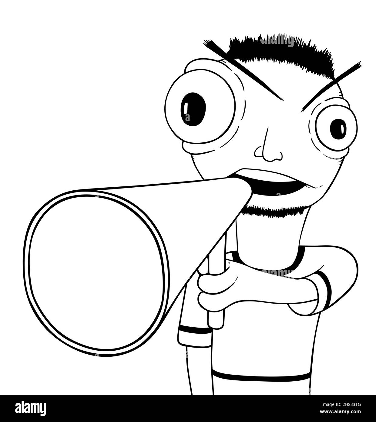 Angry Coach, cartoon vector illustration Stock Vector Image & Art - Alamy