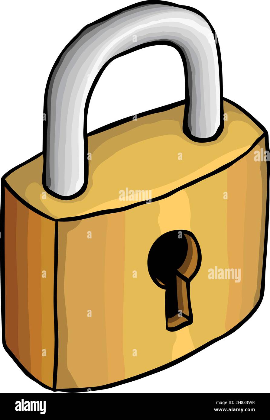 Painted lock Stock Vector Images - Alamy