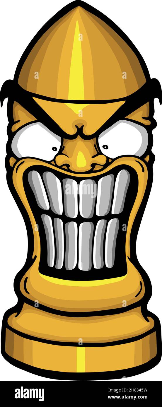 Angry funny bullet, vector illustration Stock Vector Image & Art - Alamy