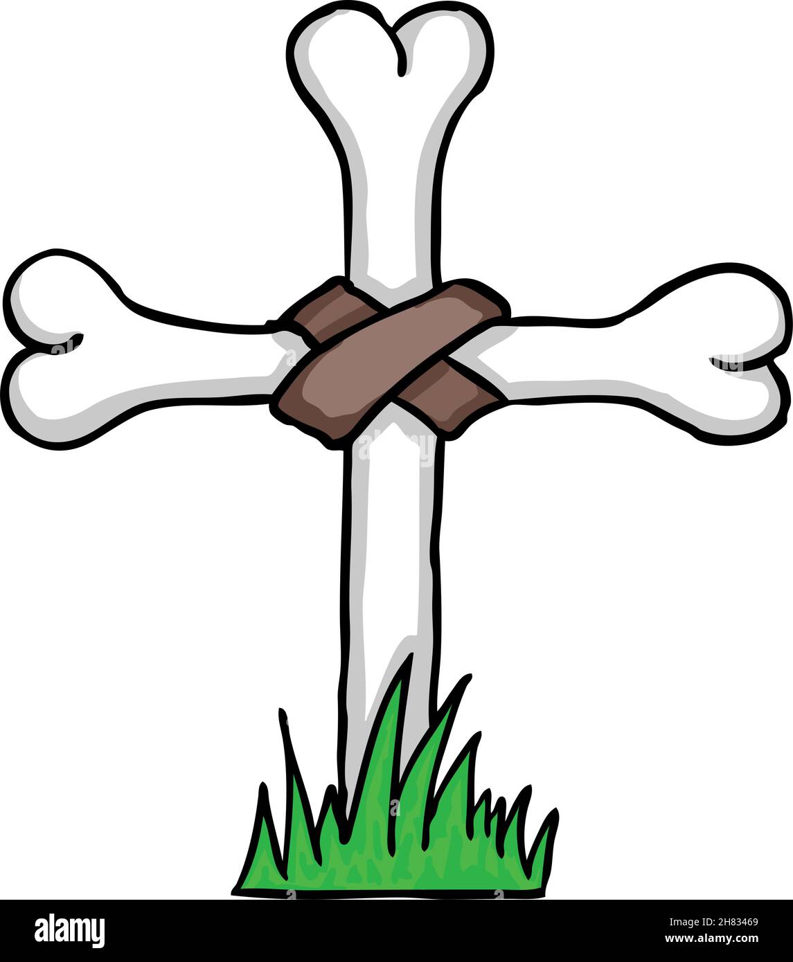 Painted easy bone, vector illustration Stock Vector Image & Art - Alamy