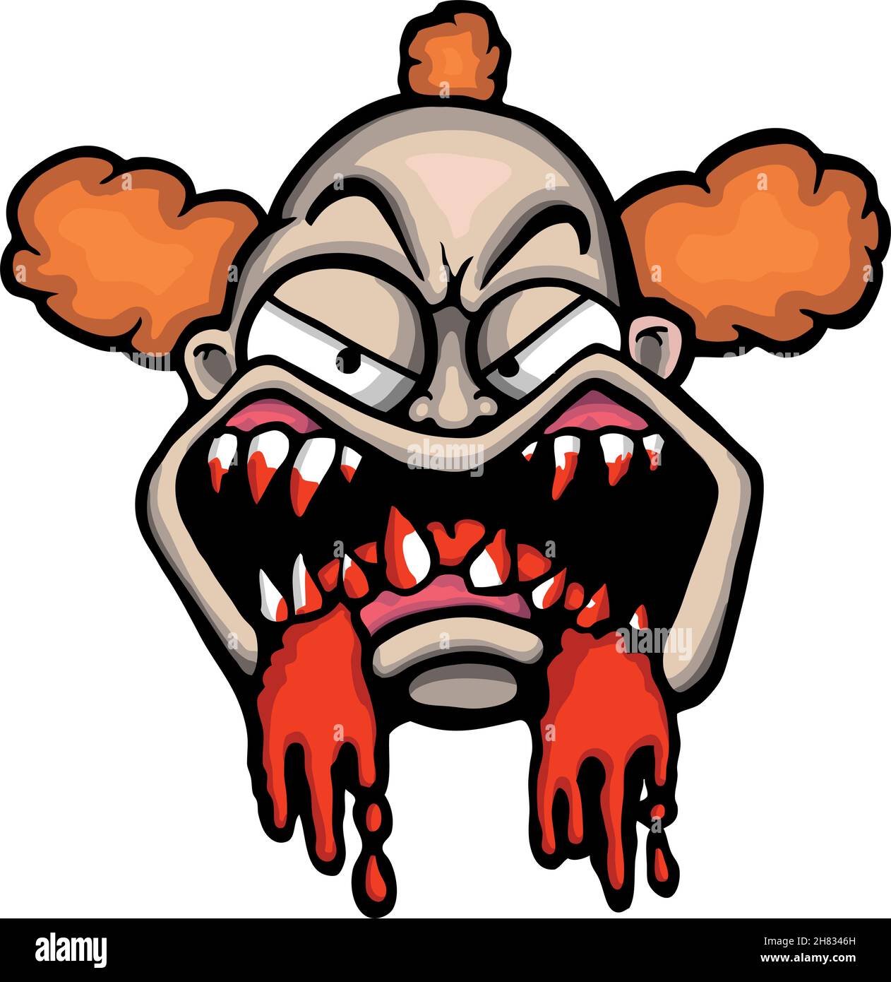 Blood hungry vampire Stock Vector Images - Alamy