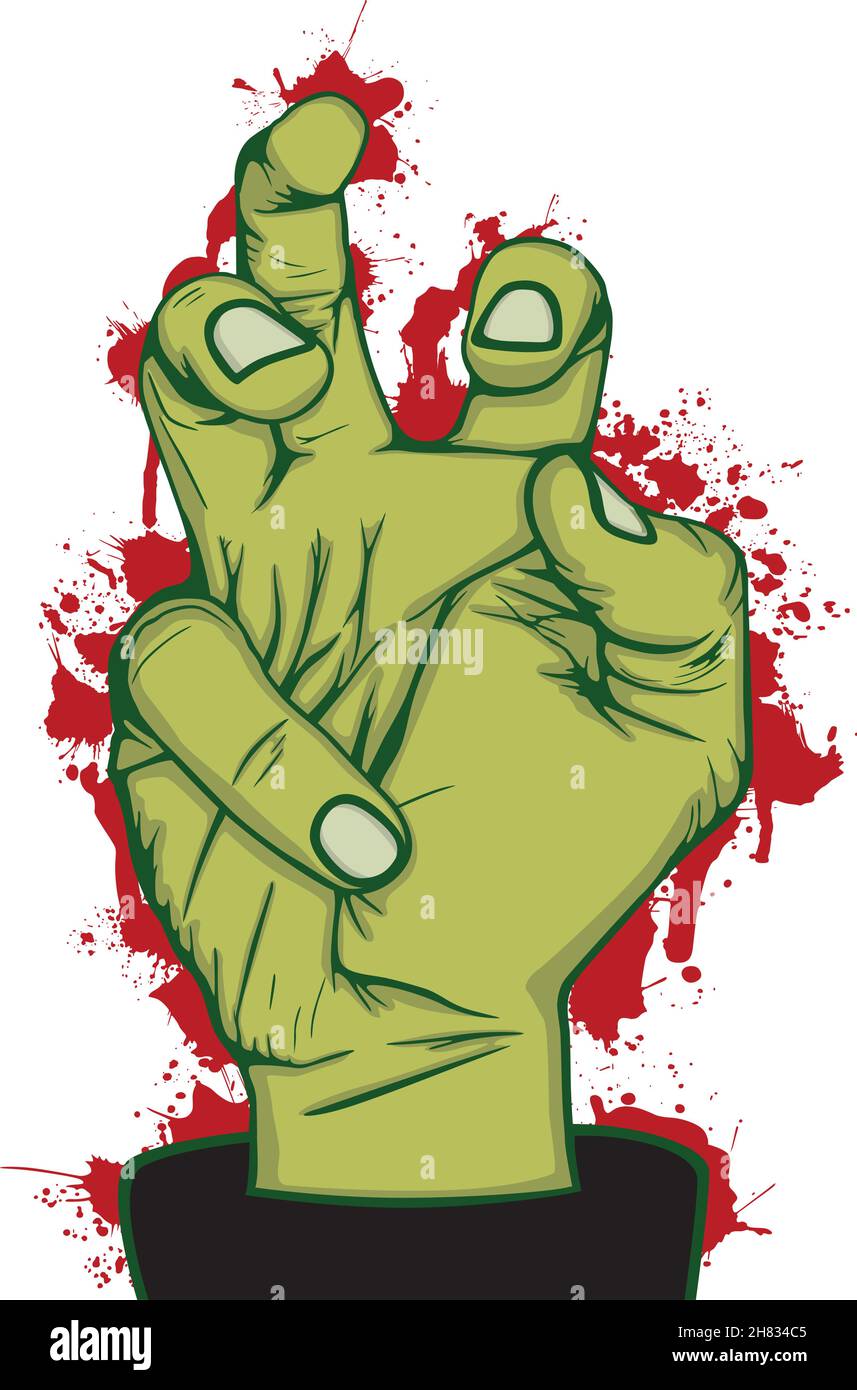 Hand of zombie, vector illustration Stock Vector Image & Art - Alamy