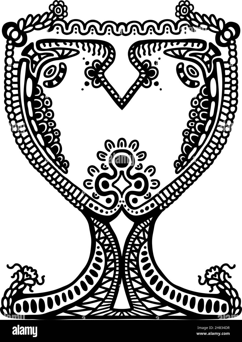 Indian goblet Stock Vector Images - Alamy