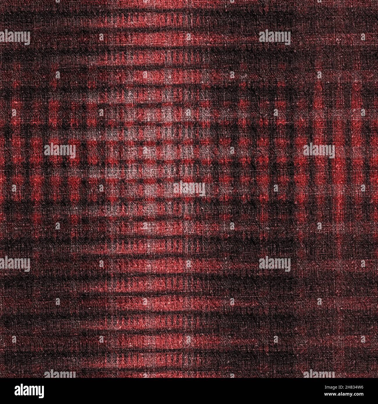 Retro red black buffalo plaid check seamless pattern. Traditional ...