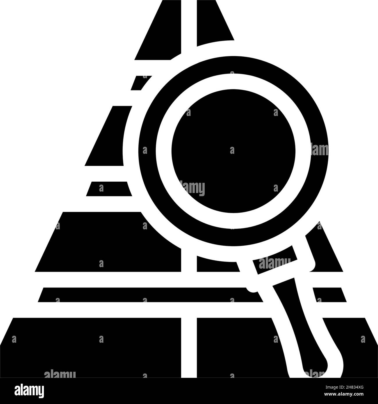 pyramid of needs glyph icon vector illustration Stock Vector Image ...