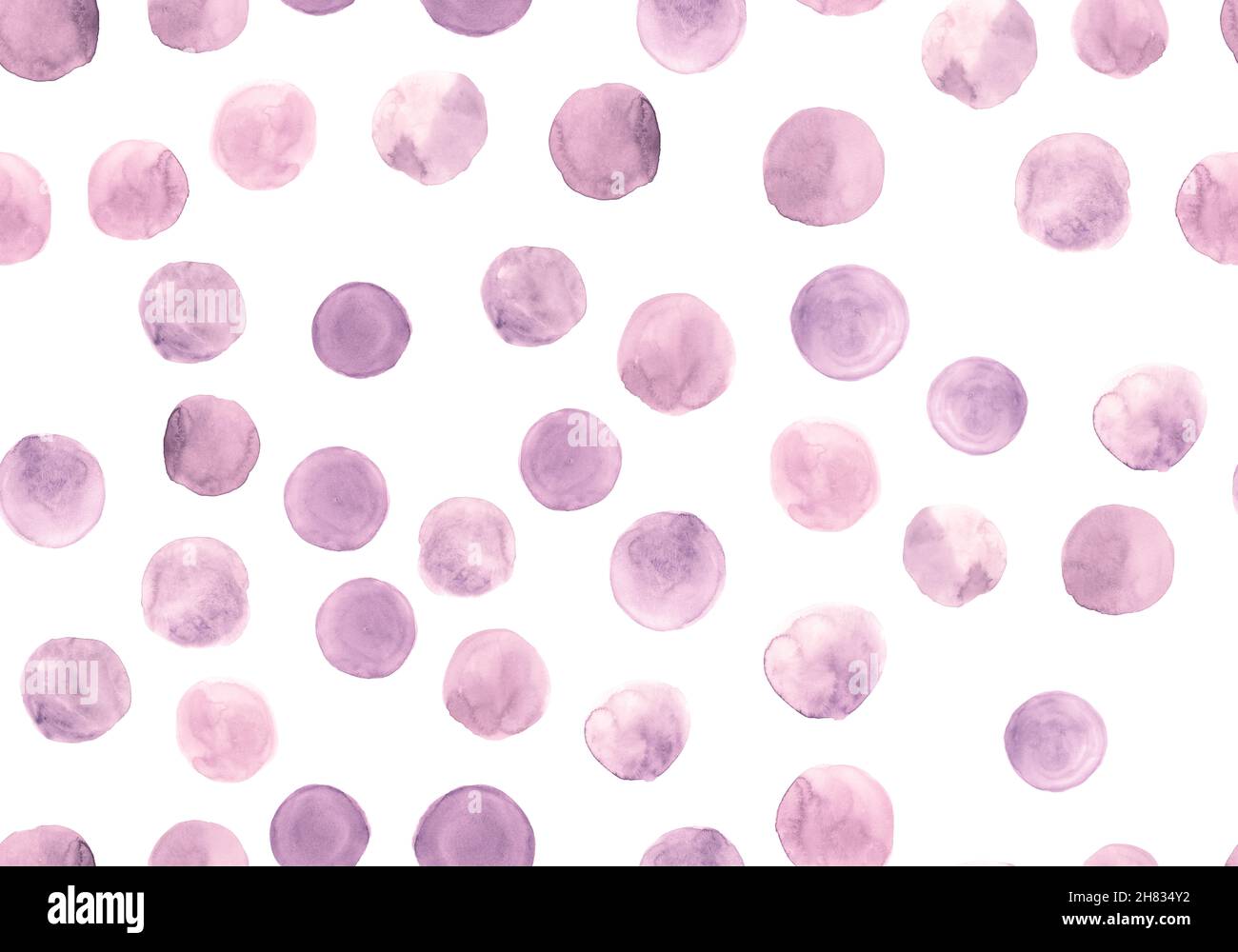 Seamless Watercolor Wallpaper. Cute Rounds Texture. Pink Pastel Spots ...