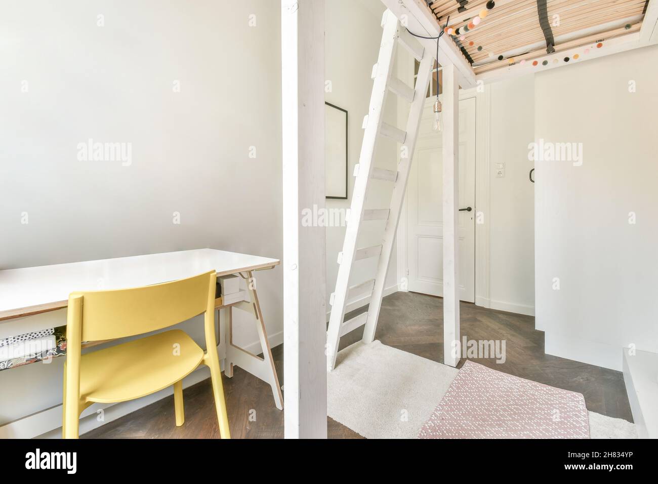 Bright kids room in a modern luxury house. Bright children room in ...