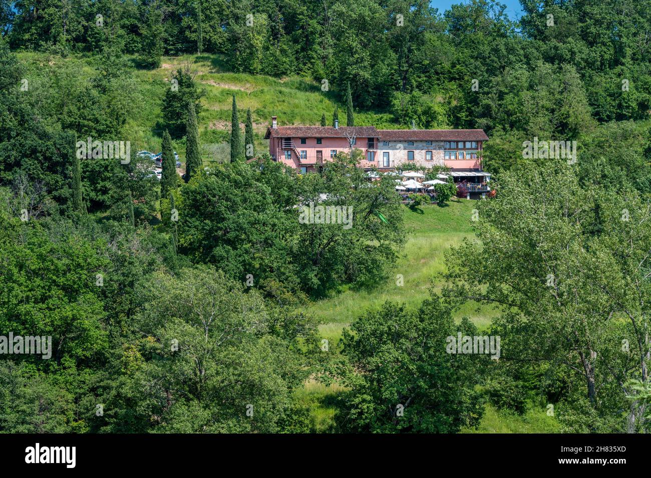 The Collio Friulano. Hills of farmhouses and vineyards Stock Photo - Alamy