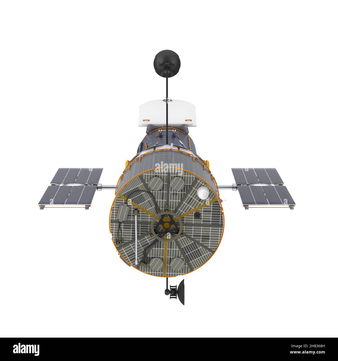 Space Telescope Hubble on a white background. 3d Rendering Stock Photo ...