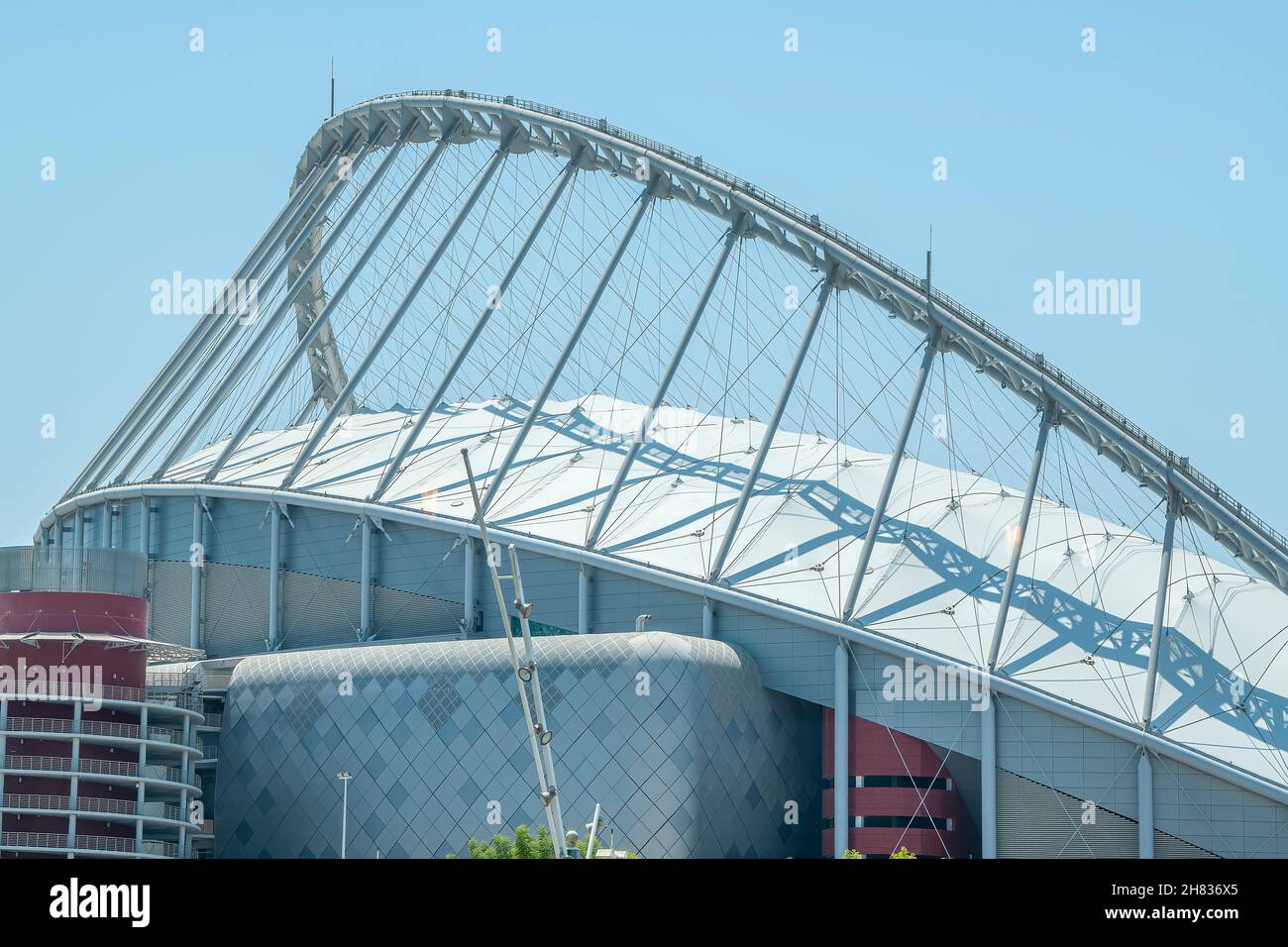 The Khalifa International Stadium and Aspire Tower in Doha, The stadium ...