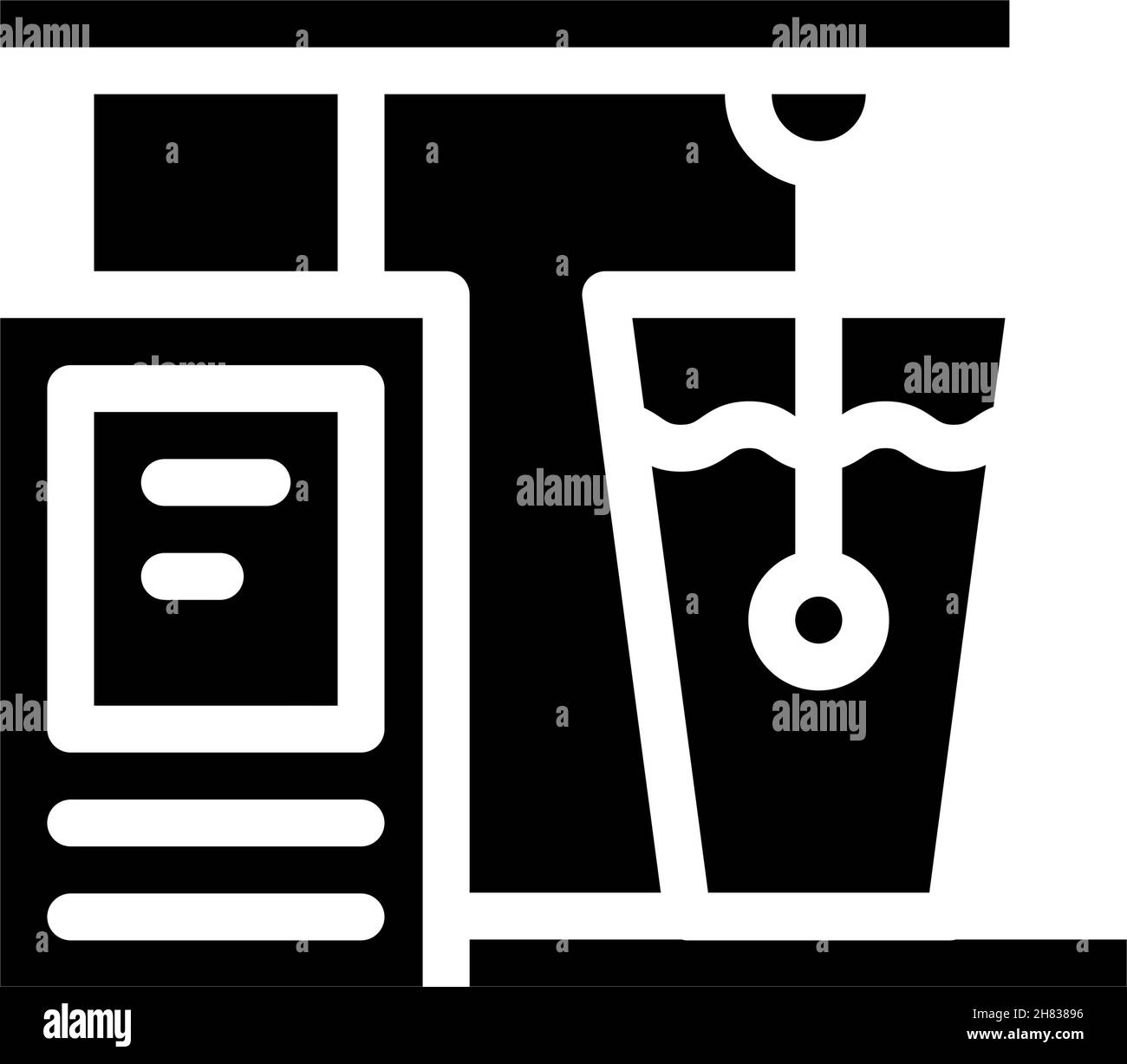 alcohol meter tool glyph icon vector illustration Stock Vector Image ...