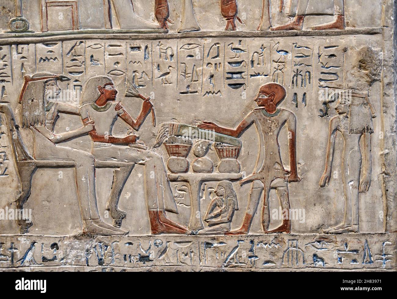 Ancient Egyptian Stele of Djehuti-mesi or Mesi, 1419–1410 BC, 18th ...