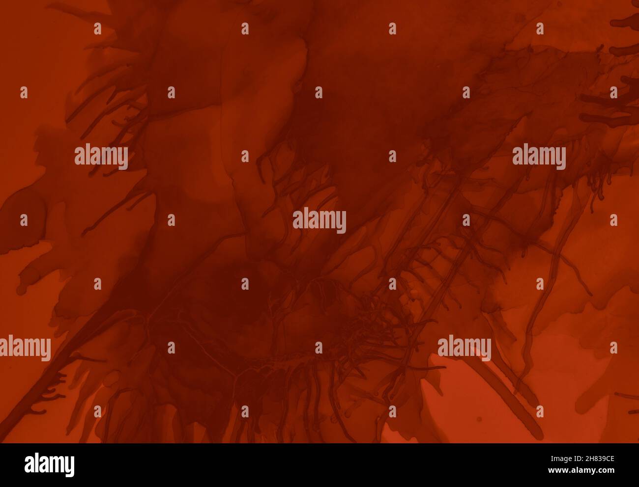 Blood Spatter Black. Watercolour Background. Grungy Horror Pattern ...