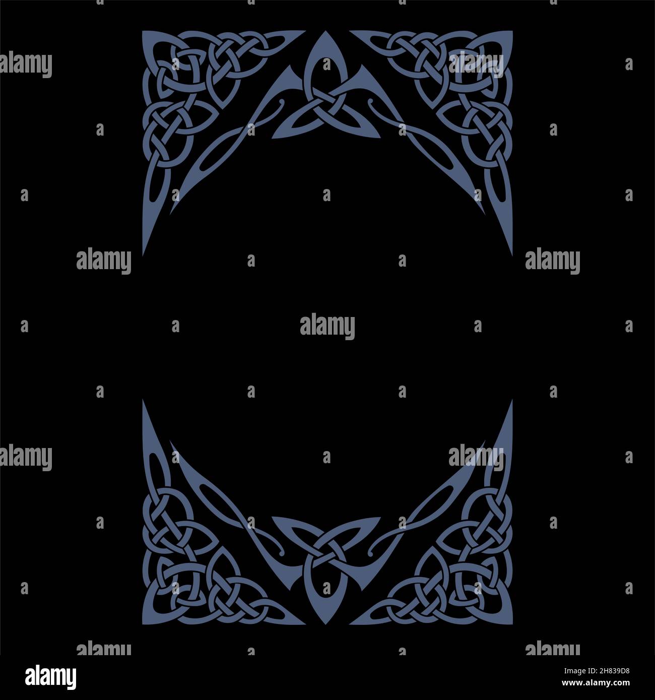 Scandinavian Viking design. Frame in Ancient Celtic Scandinavian style ...