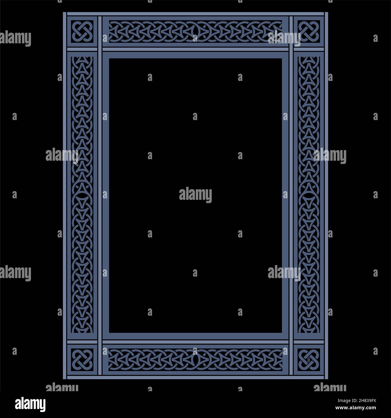 Scandinavian Viking design. Frame in Ancient Celtic Scandinavian style ...