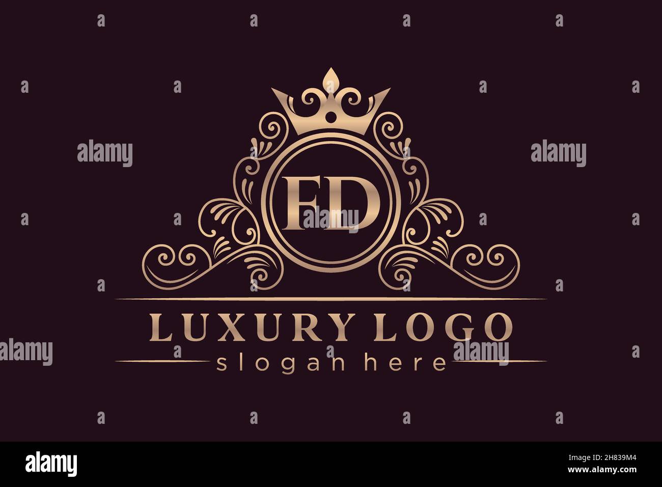 Initial fd logo hi-res stock photography and images - Alamy
