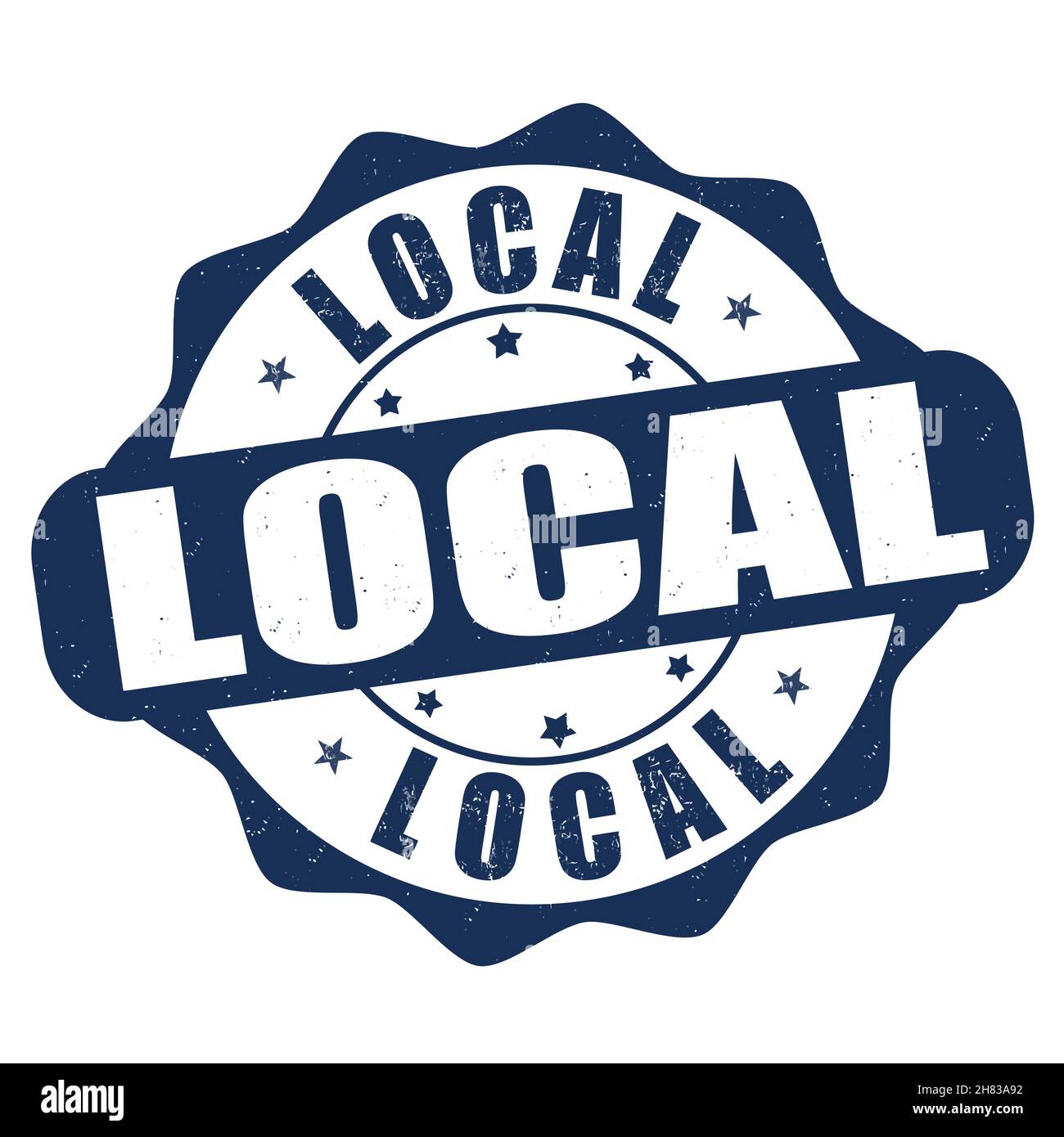 Local grunge rubber stamp on white background, vector illustration ...