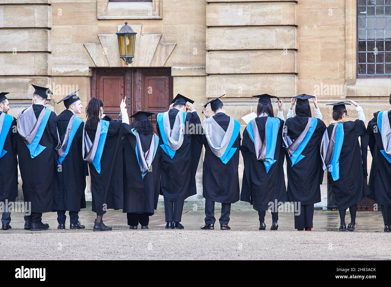 Oxford university students gowns hi-res stock photography and images ...