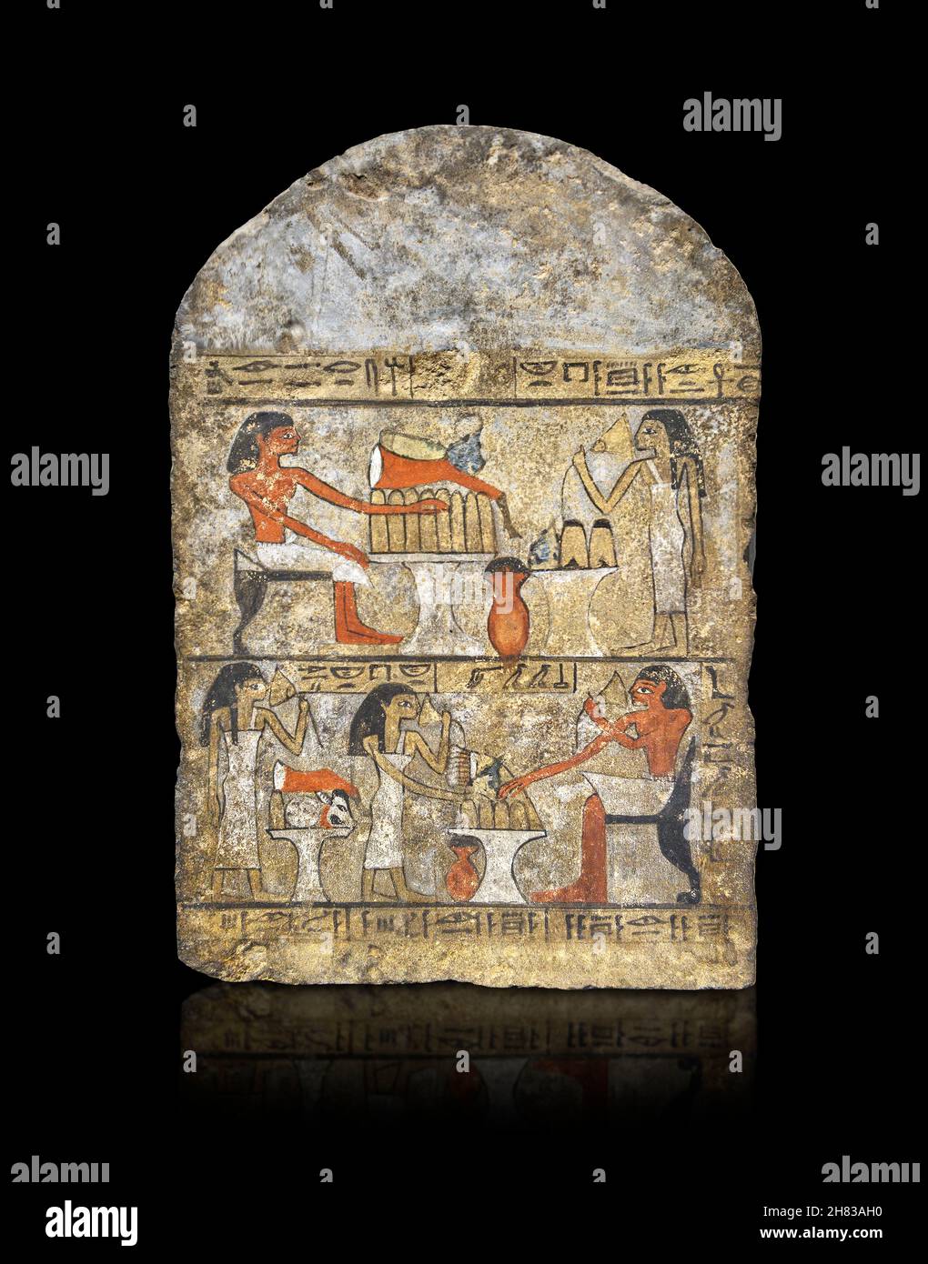 Ancient Egyptian stele relief of Sen-weseret, 1991–1786 BC, 12th ...