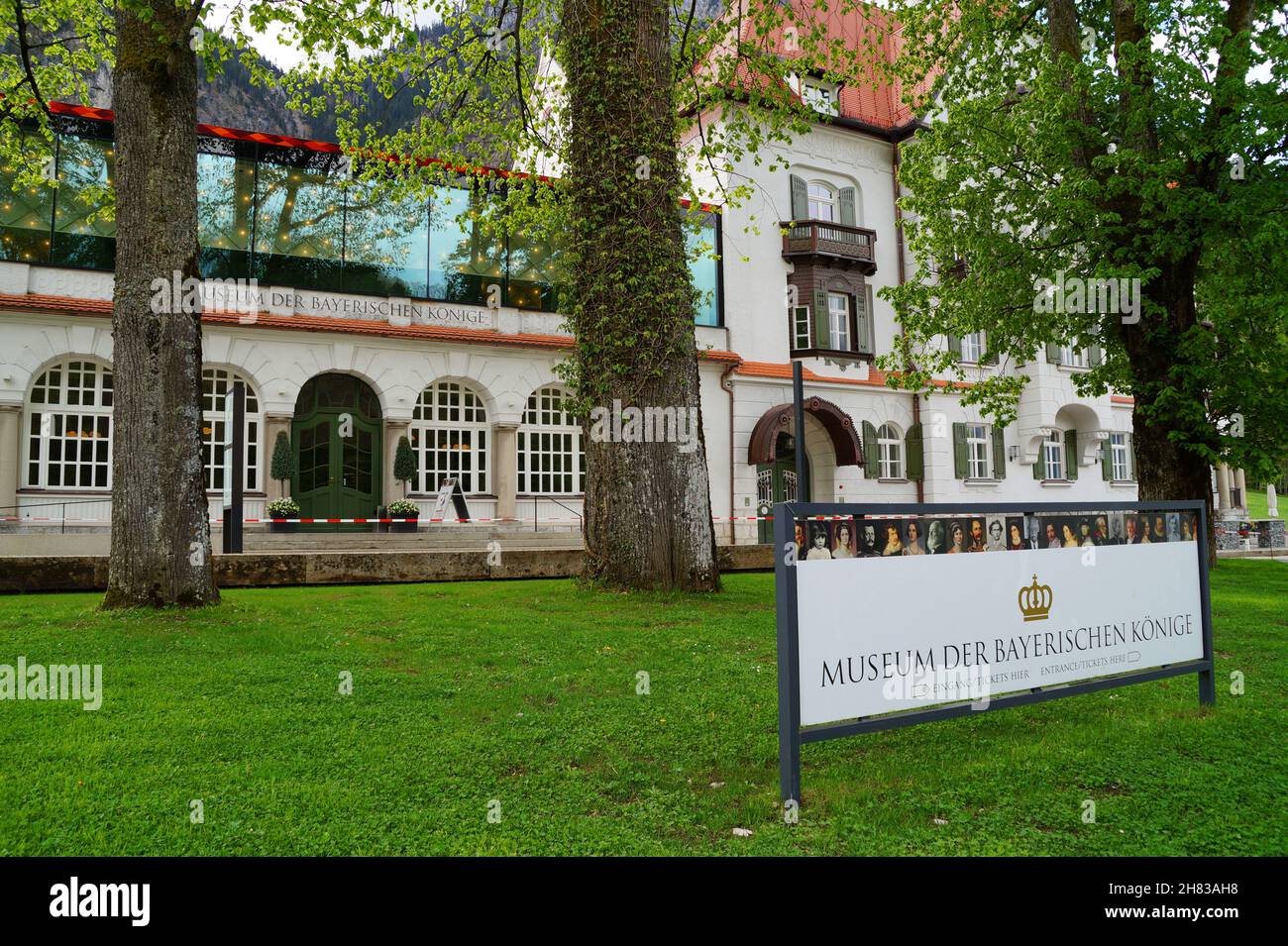 The Museum of the Bavarian Kings in Hohenschwangau in the scenic ...