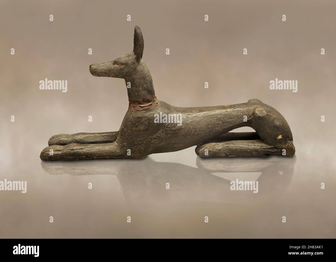 Ancient Egyptian statuette of god Anubis as a jackal, 1315-1081 BC, 19 ...