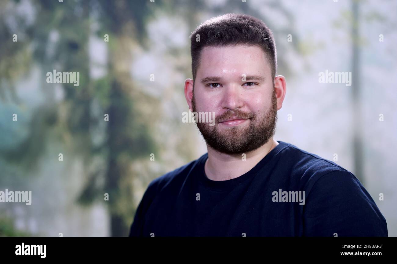 Magdeburg, Germany. 27th Nov, 2021. Dennis Helmich, candidate for the ...