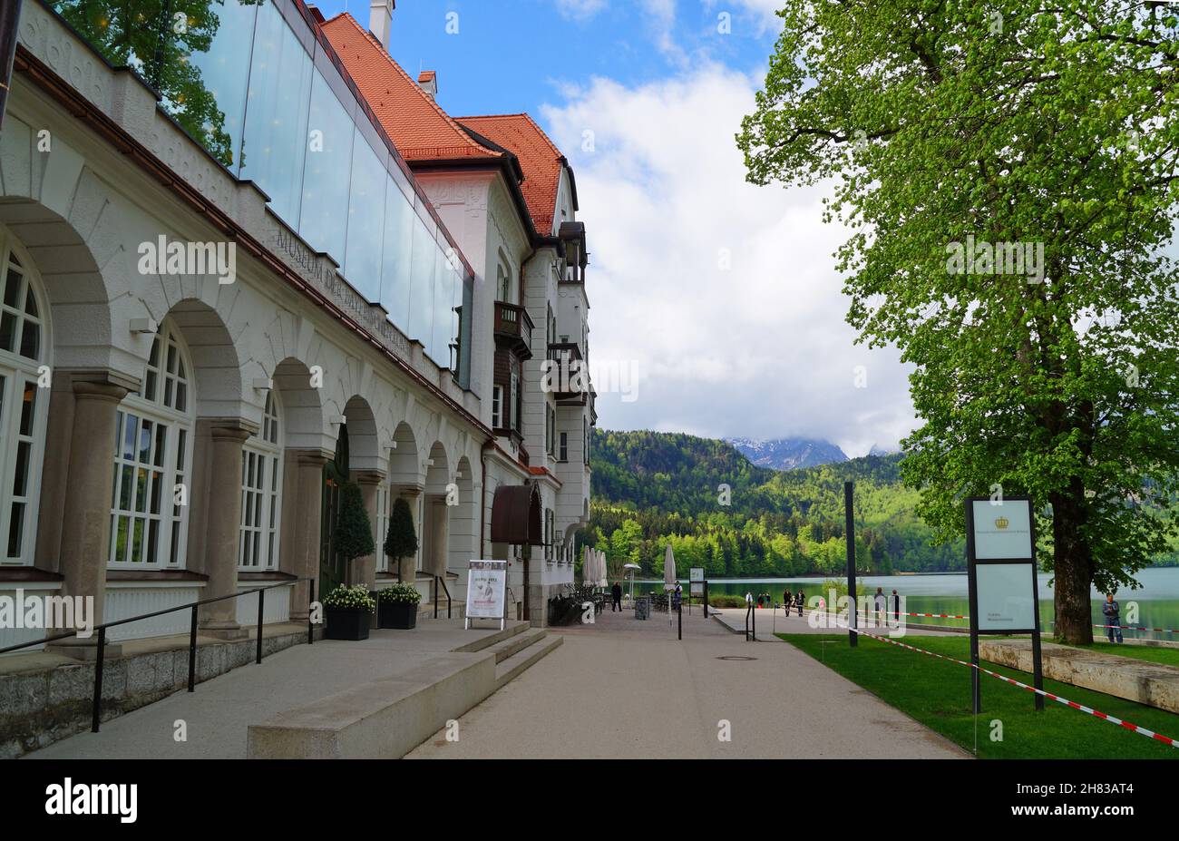 The Museum of the Bavarian Kings in Hohenschwangau in the scenic ...