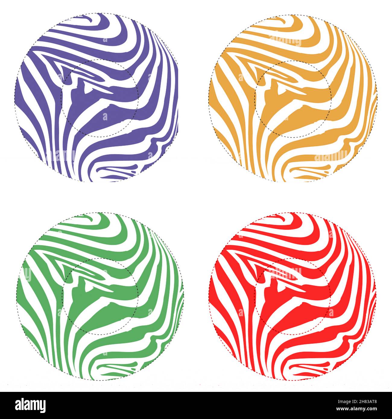 Zebra stripes circle Cut Out Stock Images & Pictures - Alamy