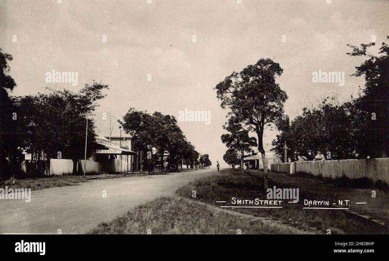 Smith Street, Darwin, Northern Territory - early 1900s Stock Photo - Alamy