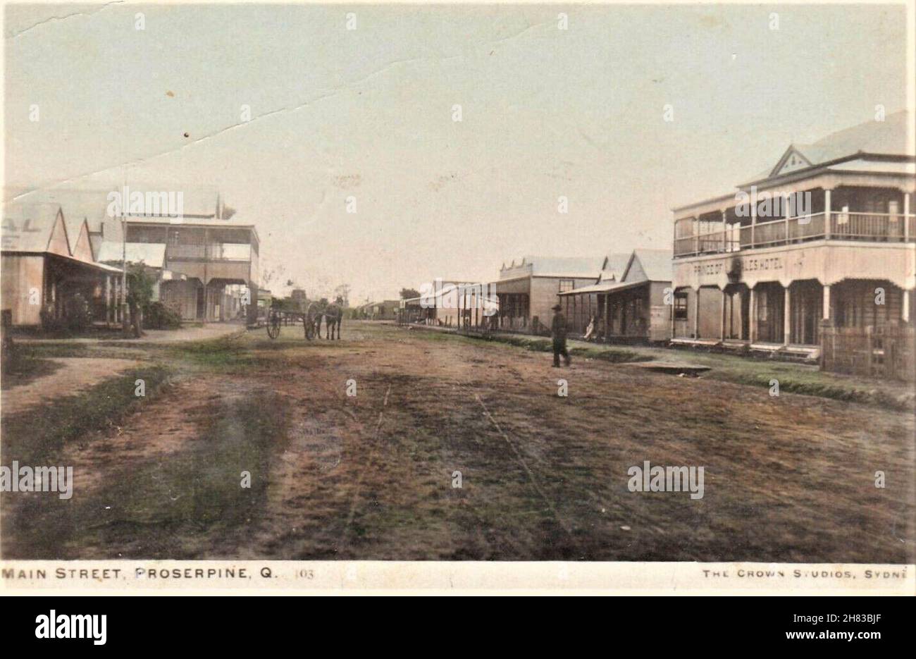 Main Street, Proserpine, Qld - circa 1910 Stock Photo - Alamy
