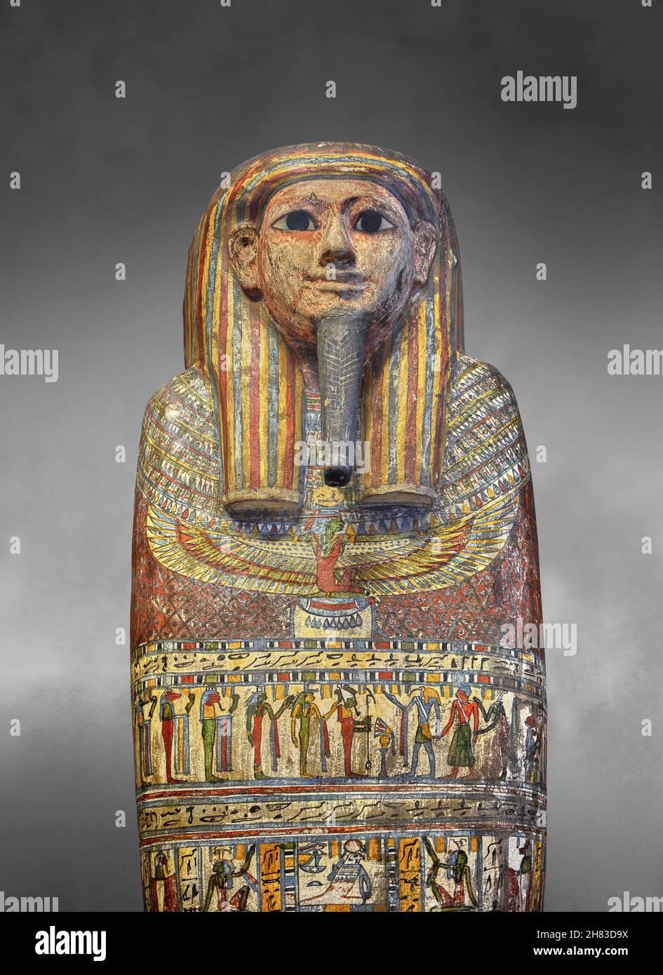 Ancient Egyptian inner coffin lid of the Hetep-imen, 8-6th cent BC, 25 ...