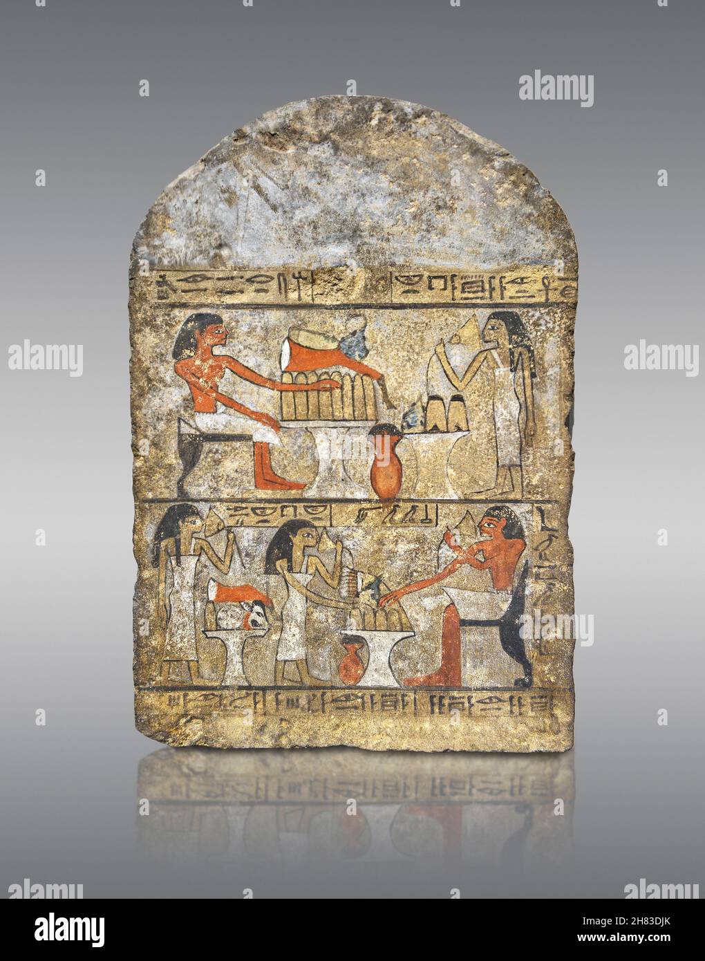 Ancient Egyptian stele relief of Sen-weseret, 1991–1786 BC, 12th ...