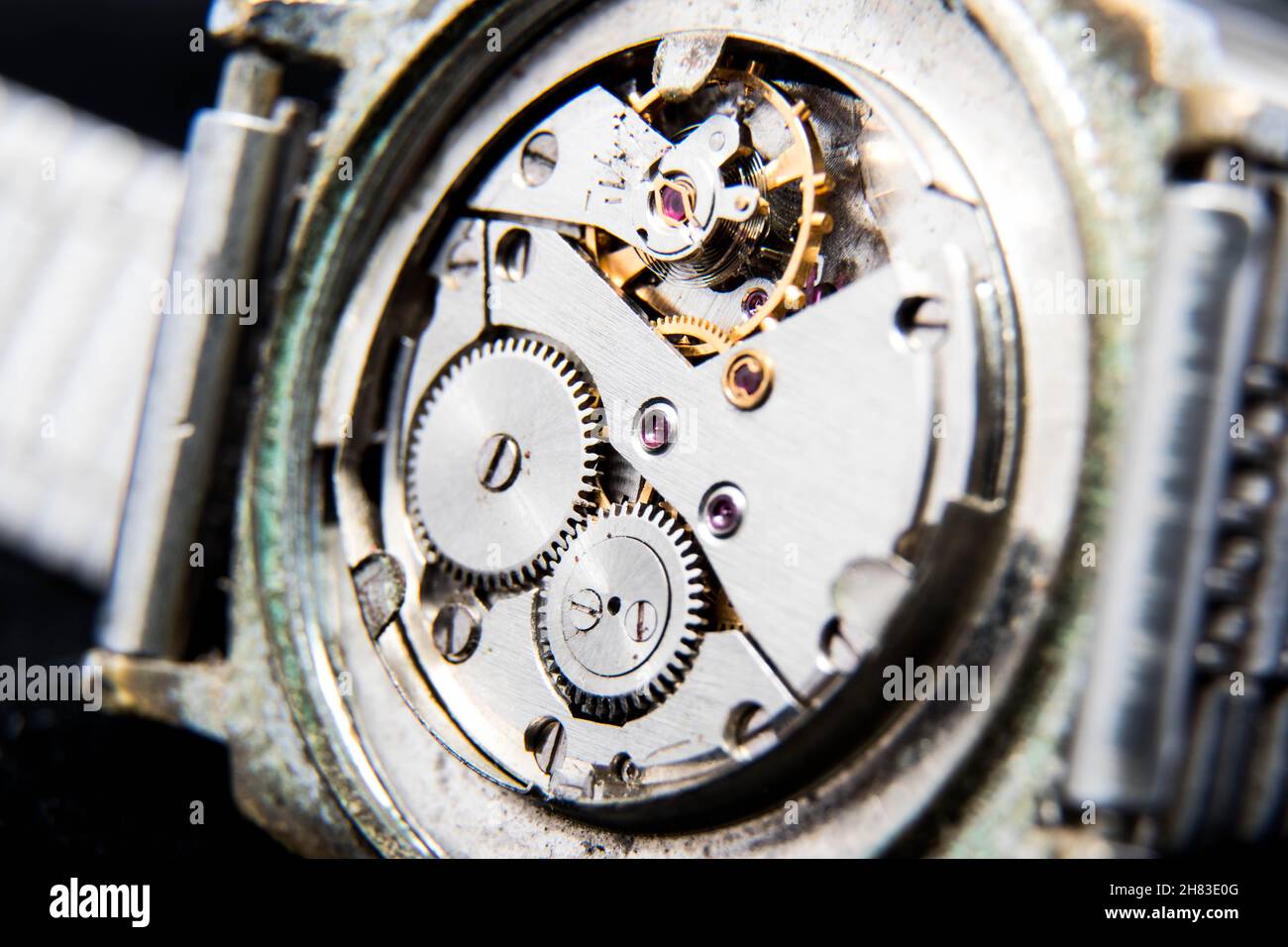 Inside image of the wristwatch Stock Photo - Alamy
