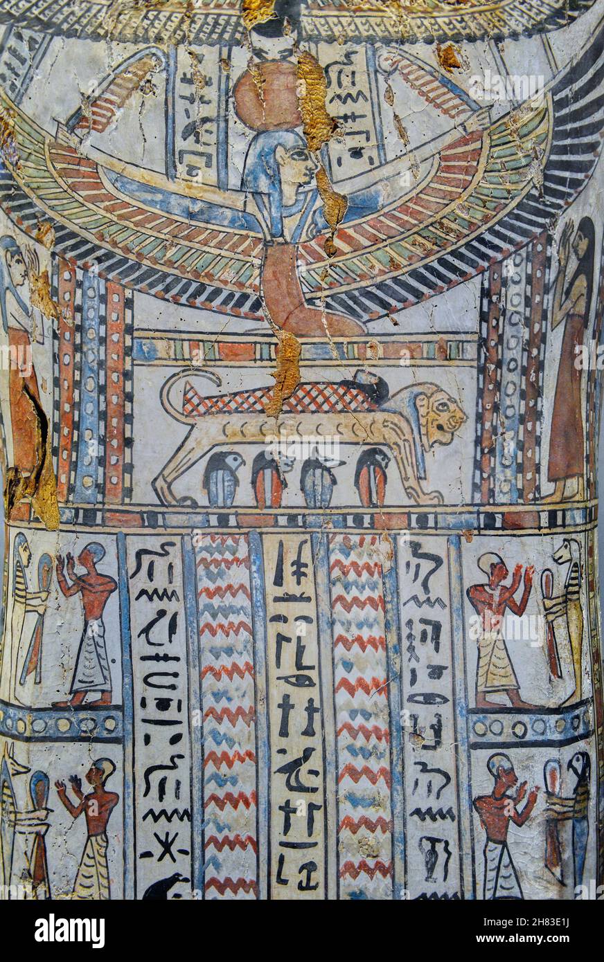Painted ptolemaic egyptian antiquity hi-res stock photography and ...